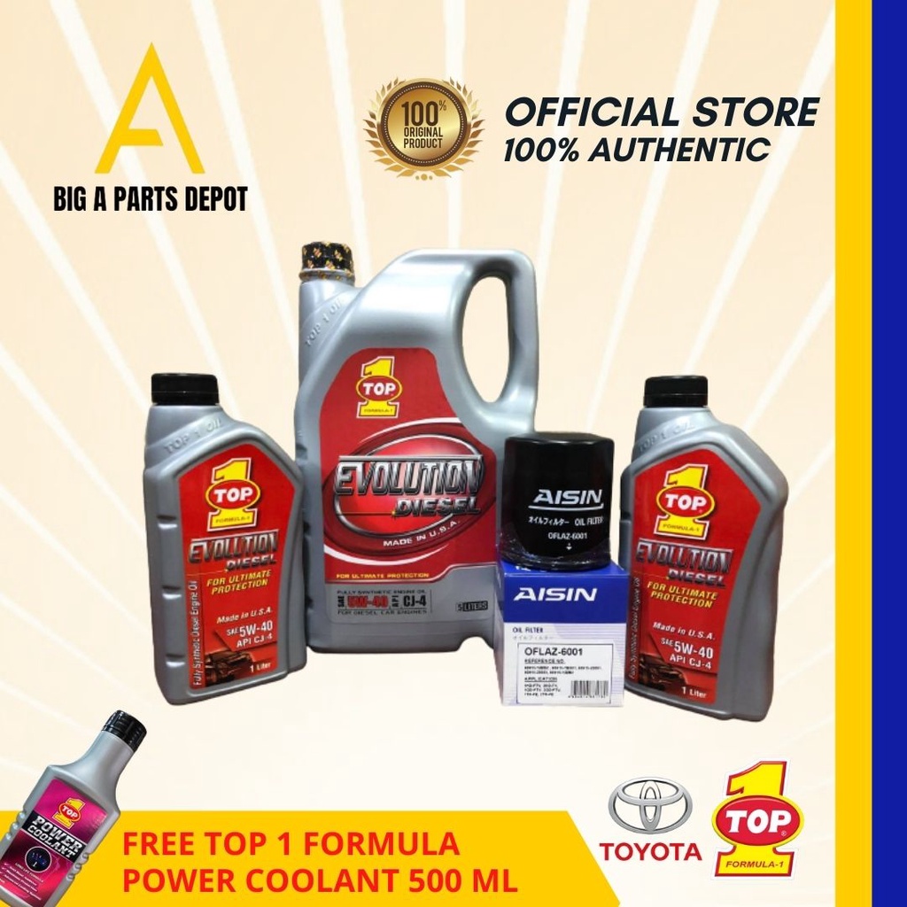 Top 1 - Fully Synthetic 5w-40 API CJ-4 Change Oil Bundle for Toyota ...