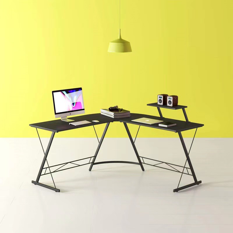 L-Shaped Office table Corner Desk Computer Gaming PC Table | Shopee ...