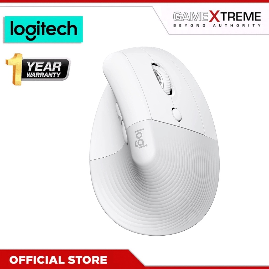 Logitech Lift Vertical Ergonomic Mouse White | Shopee Philippines