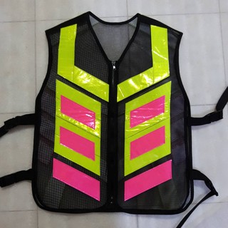 VT27 Motorcycle Rider High Visibility Safety Vest Reflectorized ...