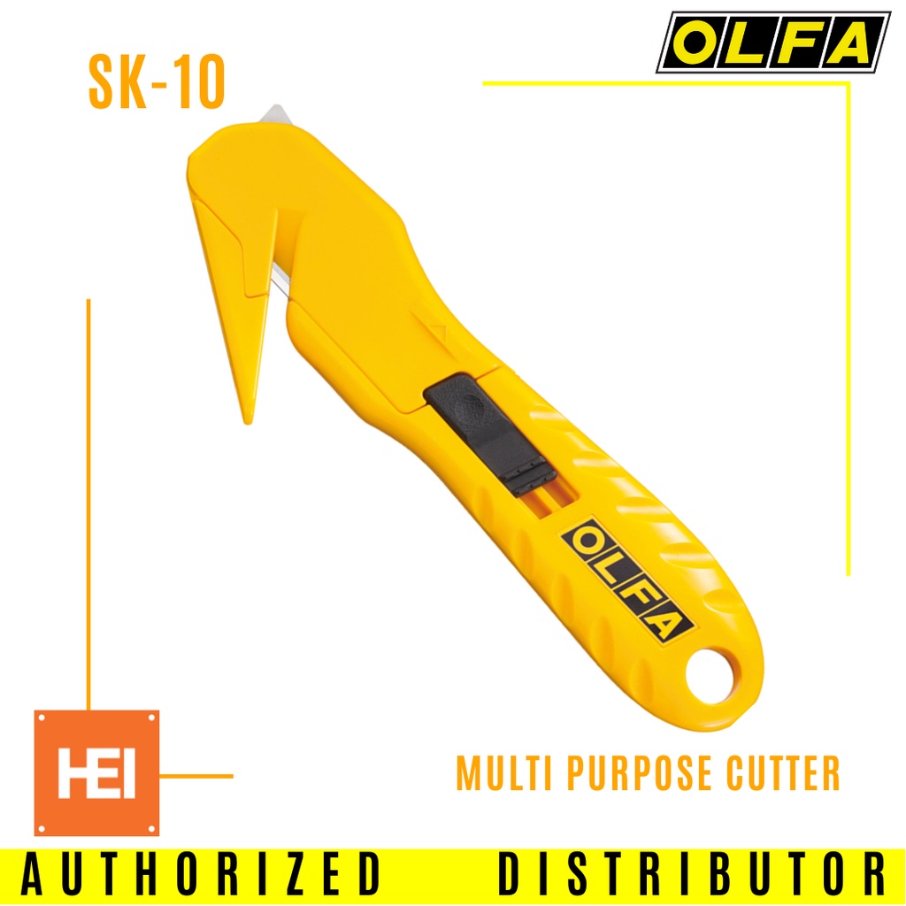 OLFA SK-10 STRECH SHRINK WRAP CUTTER CONCEALED BLADE CUTTER | Shopee Philippines