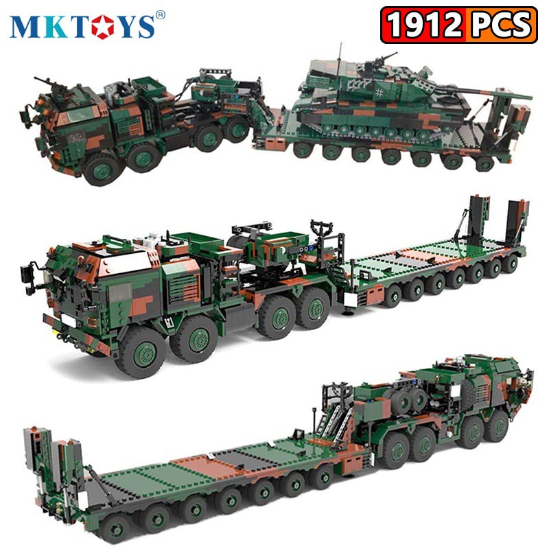 Military Tank Transport Truck