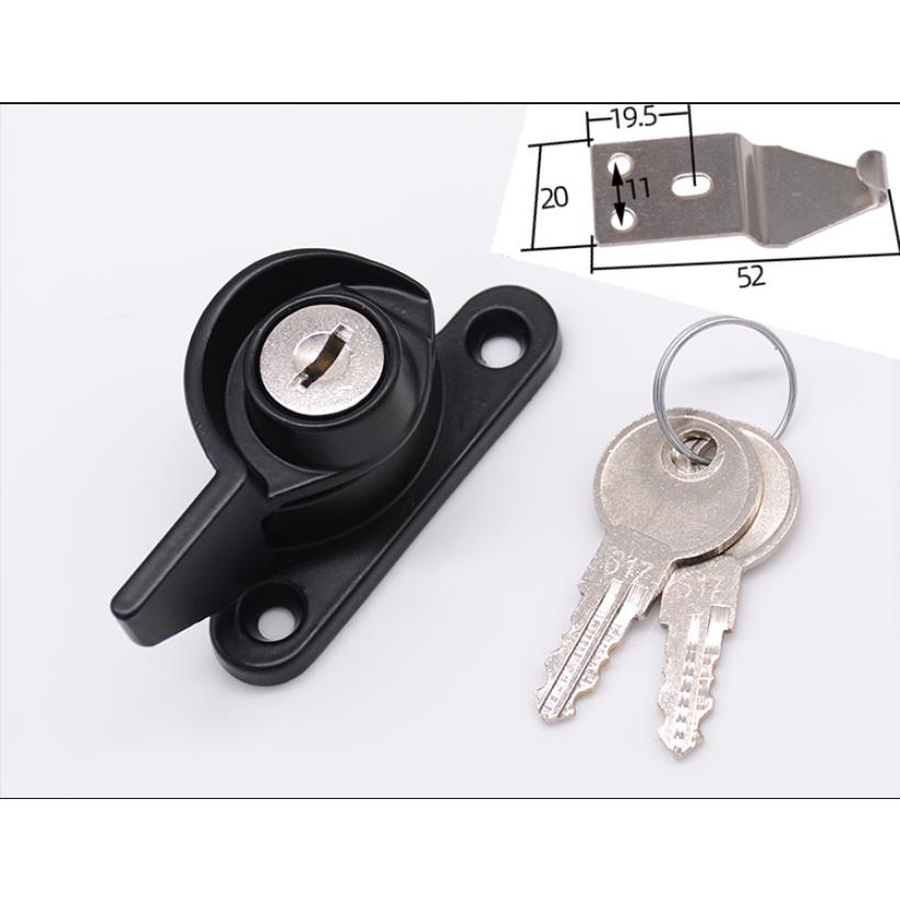 A Set Crescent Lock With Sliding Door Plastic Steel Window Aluminum ...