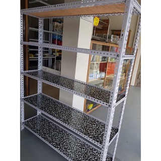 5-LAYER HEAVY DUTY STEEL RACK / SLOTTED ANGLE BAR RACK / METAL RACK ...