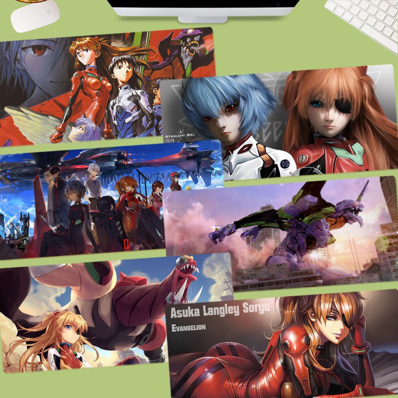 Oversized Evangelion Anime Creative Desk Mat Keyboard Customization ...