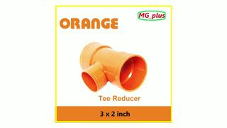 PVC Sanitary Orange Pipe Fittings Tee Reducer 3x2 4x2 4x3 For Plumbing ...