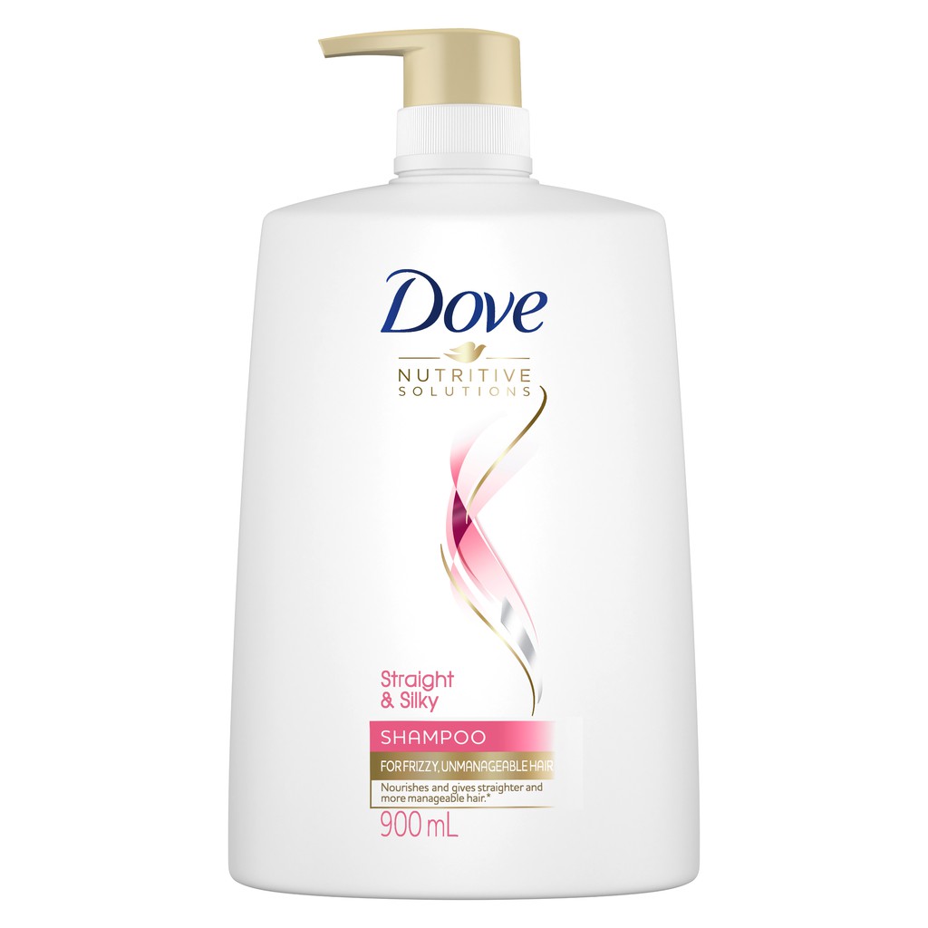 Dove Straight & Silky Shampoo 900 ml | Shopee Philippines