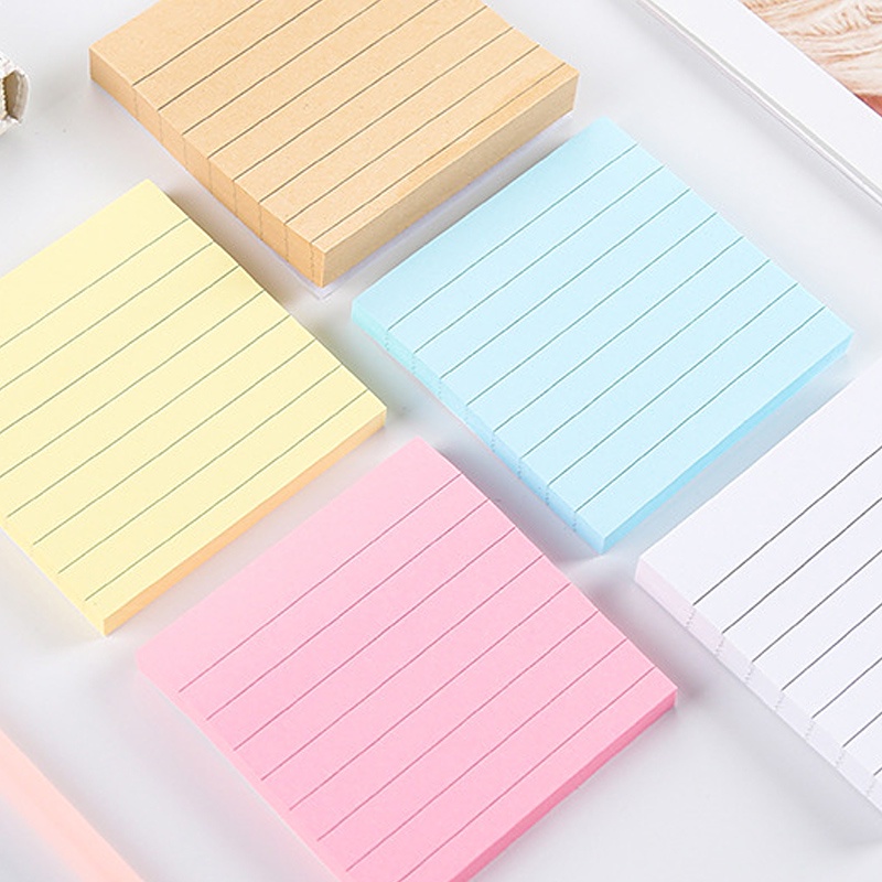 Simple Kraft Paper Horizontal Line Small Note Book Candy Color Square ...