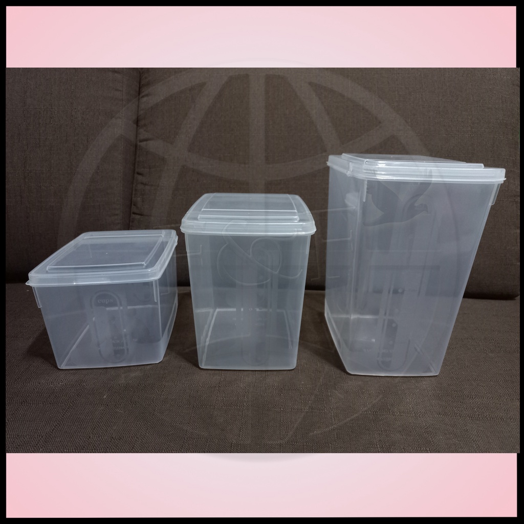 Rectangular Food Canister / Clear Plastic Container / Food Keeper ...