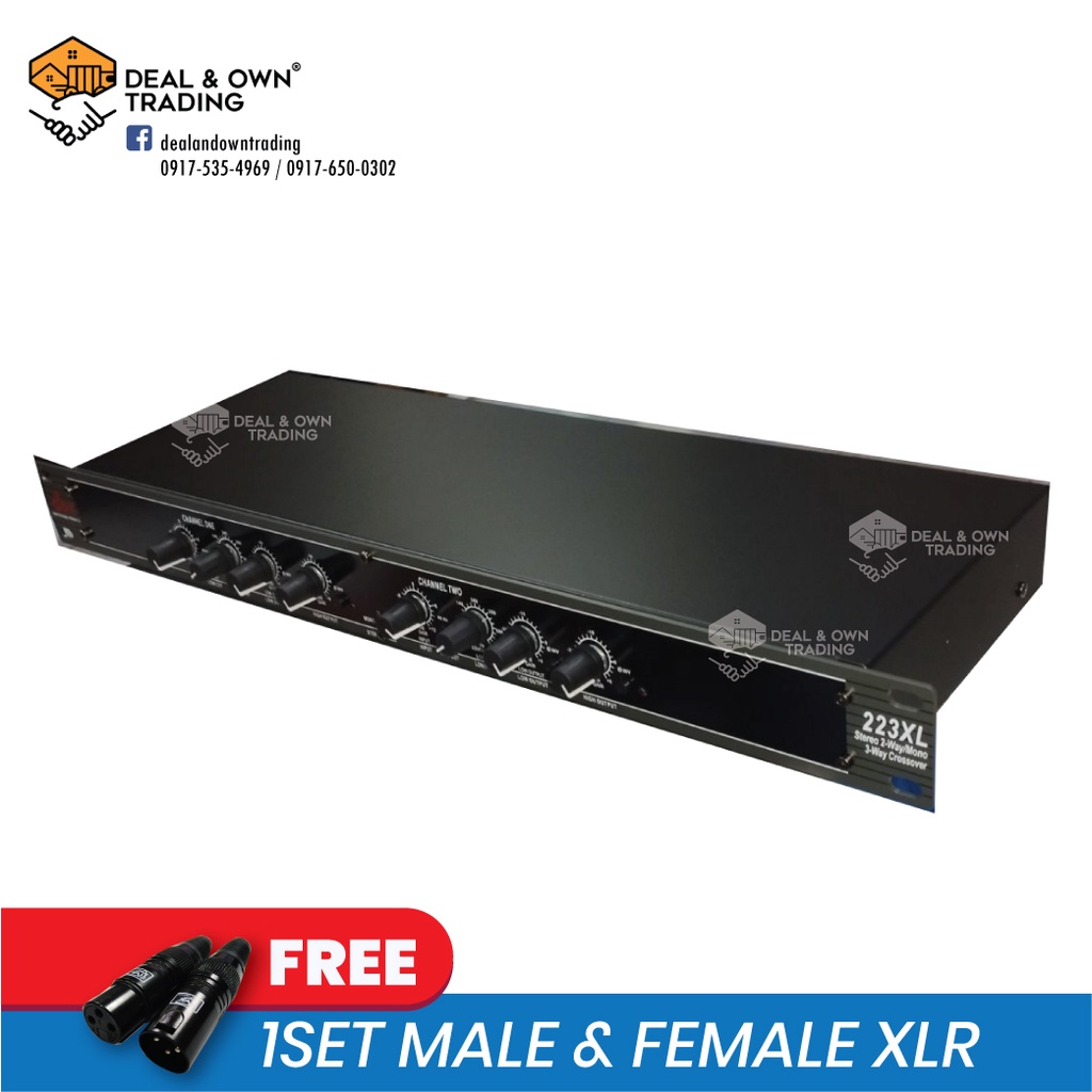 DBX 223/223xl stereo 2-way/mono 3-way Crossover with XLR input(black ...