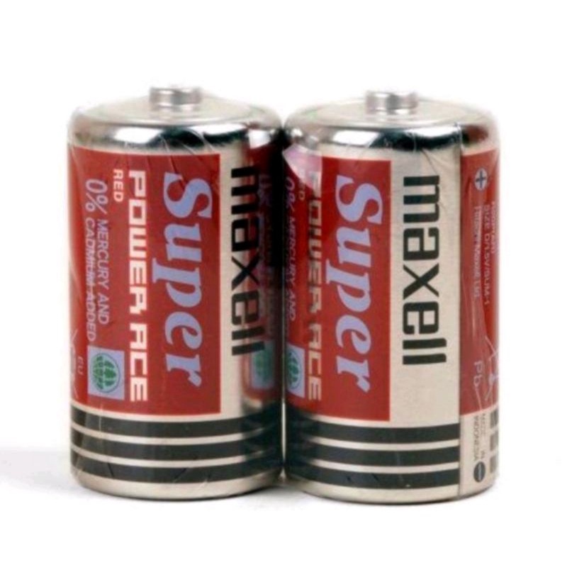 MAXELL SUPER POWER ACE SIZE D BATTERY (PAIR.) | Shopee Philippines
