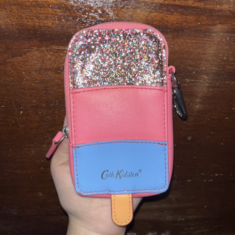 Authentic Cath Kidston Keychain Wallet Card Holder Popsicle Ice Cream ...