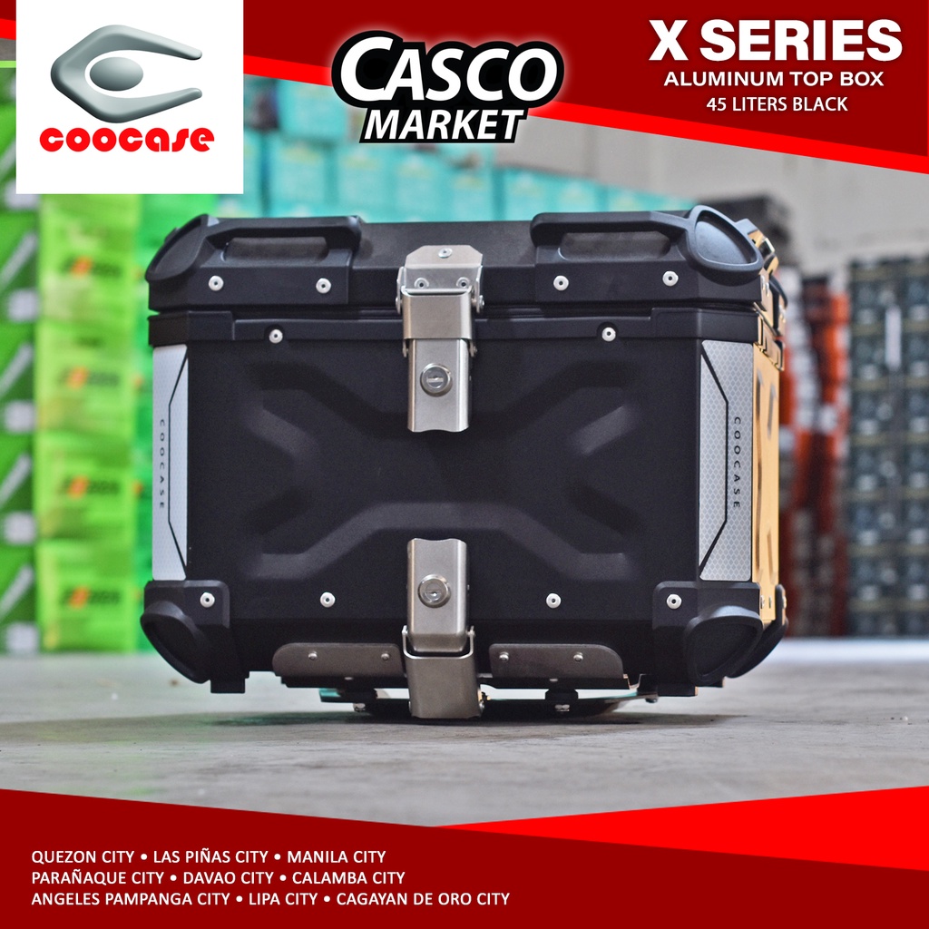 COOCASE 45 LITERS 2021 MODEL ALUMINUM MOTORCYCLE TOP BOX | Shopee ...