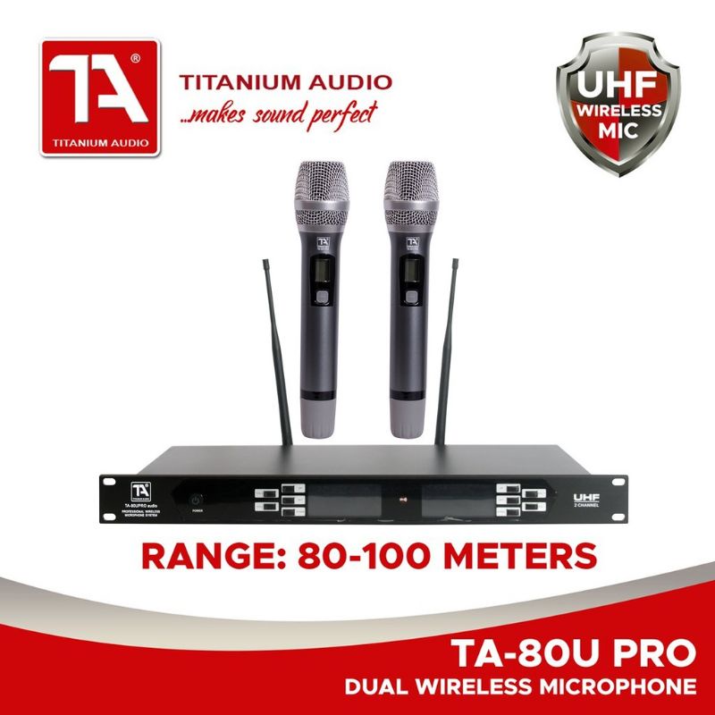 Titanium Audio TA-80U Dual Wireless mic Original | Shopee Philippines