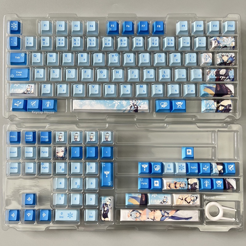 Eula Keycap Cherry Profile Genshin Impact Theme Anime PBT Dye Sub ...