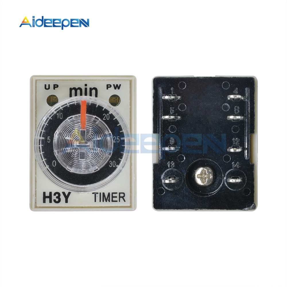 & Base 10sec-60min H3Y-2 AC 110V DC12V 24V Delay Timer Time Relay Electrical Equipment ...