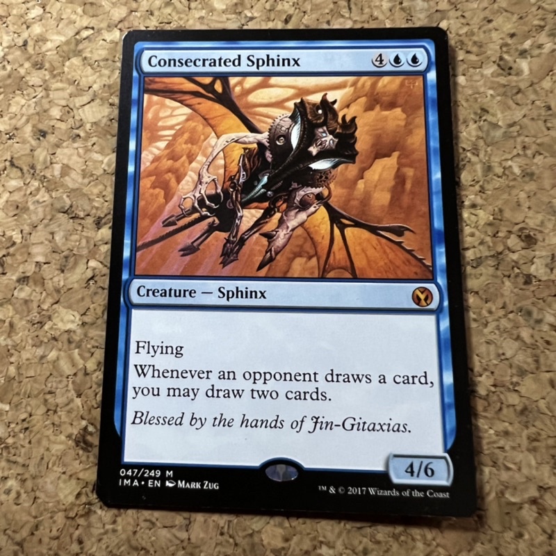 MTG CONSECRATED SPHINX | ICONIC MASTERS | BLUE | MAGIC THE GATHERING | Shopee Philippines