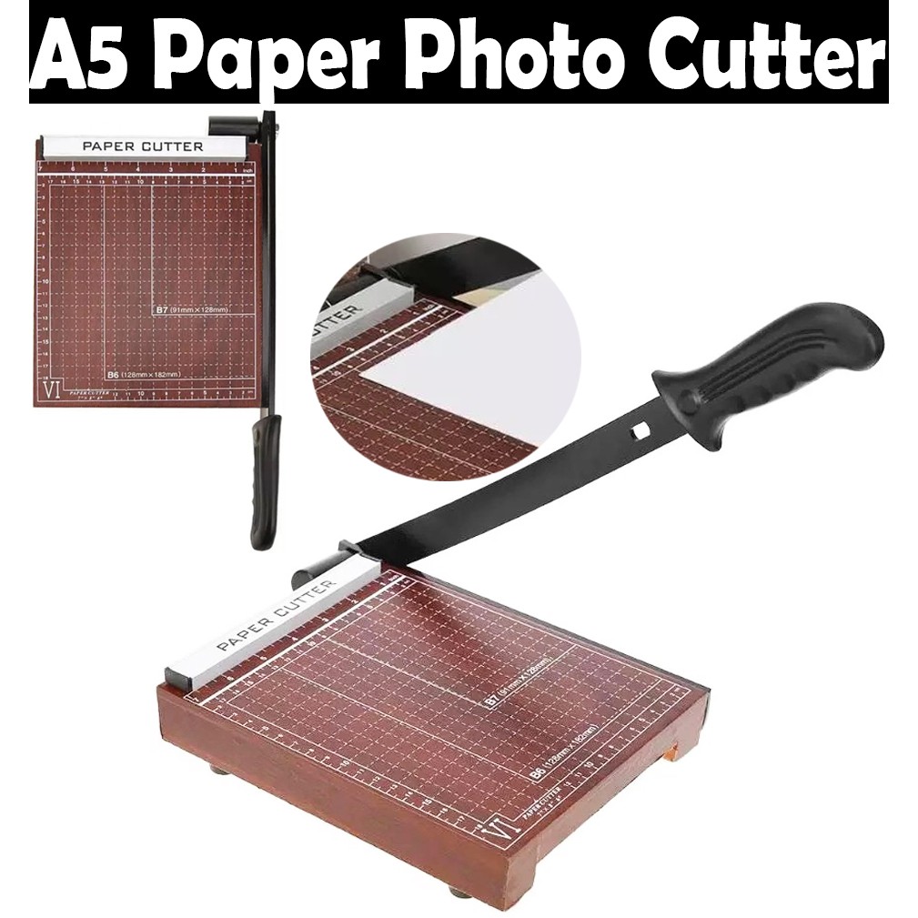 A4/A5 Paper Photo Cutter Guillotine cutting machine Trimmer Wood Base 5 ...