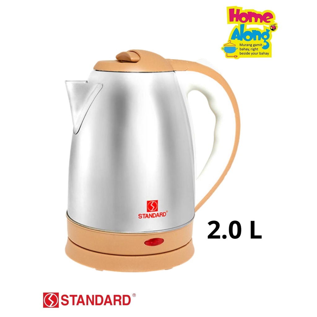 Standard 2.0L Stainless Steel Electric Kettle | Shopee Philippines