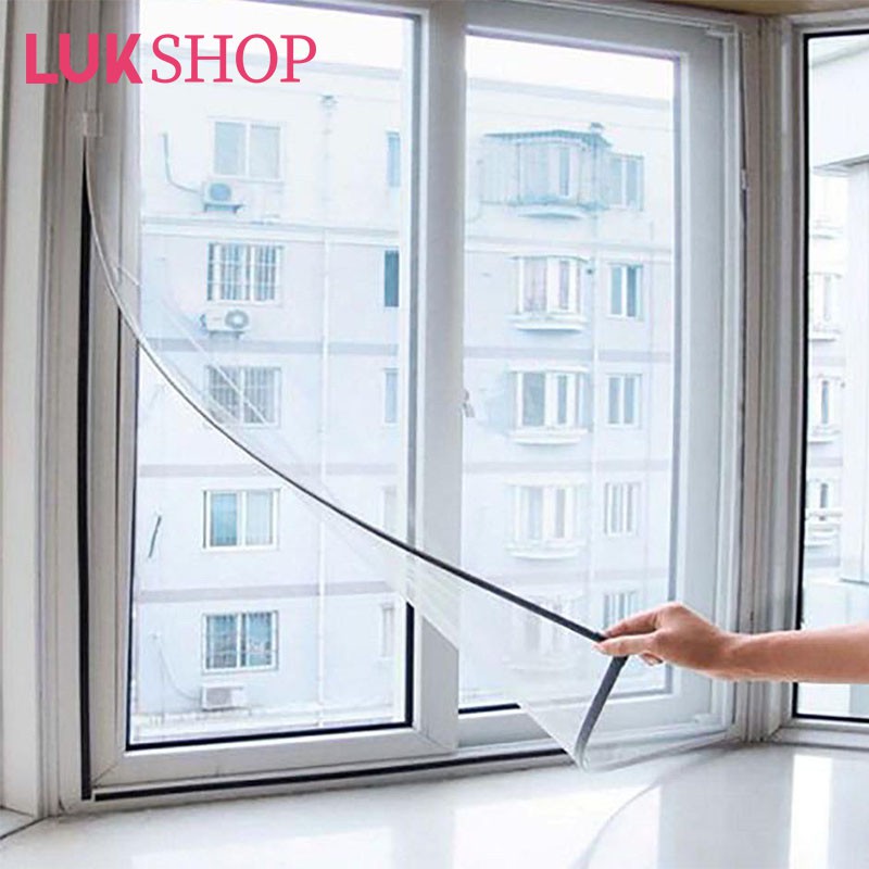 LUK 130x150cm Window Screen Net Mosquito Screening Net With Magic ...