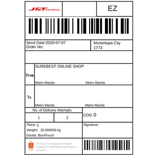 [SUREBEST] A6 Size Label AWB (Air Way Bill) 500 pieces of Paper ...