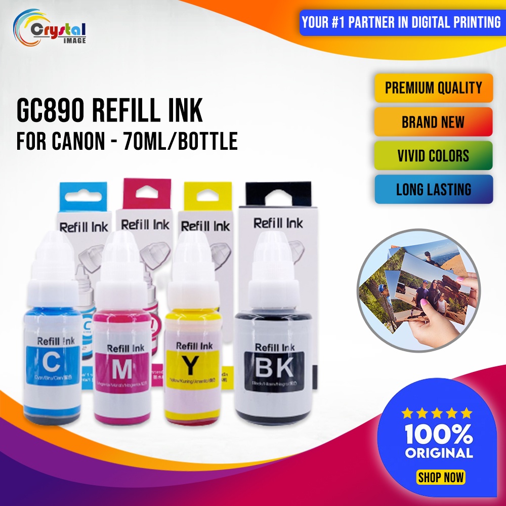 Canon Ink GC890 Refill ink For Canon IP1200 IP2770 MP237 MP287 P200 ...