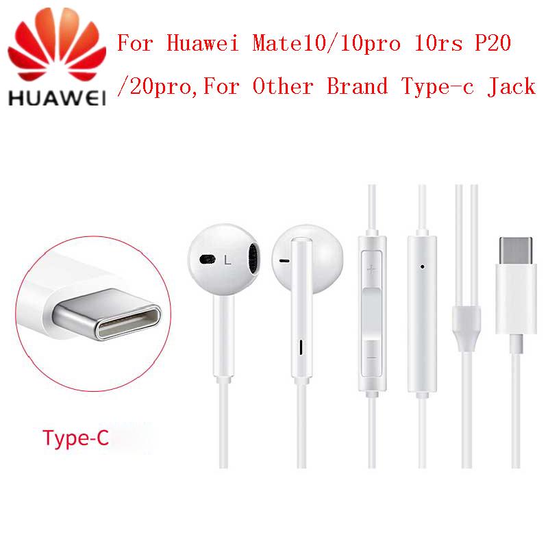 Original HUAWEI Earphone USB Type-C In Ear Headset for Xiaomi HUAWEI ...