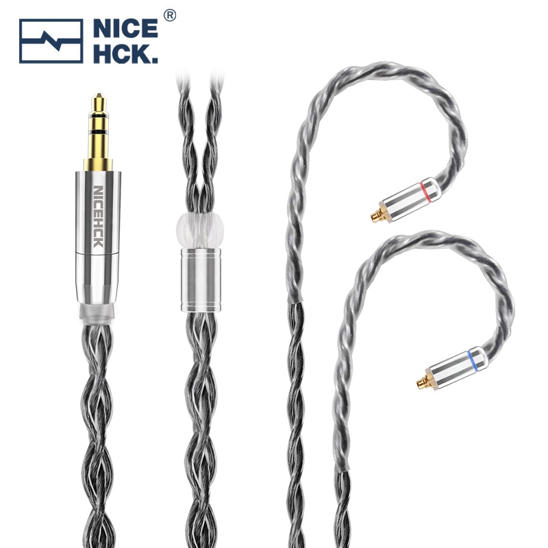NiceHCK BlackJelly Flagship Earphone Upgrade Cable Graphene Hybrid 7N OCC 3.5/2.5/4.4mm MMCX ...