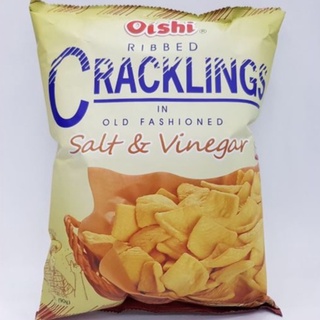 Oishi Ribbed Cracklings Salt And Vinegar 90g | Shopee Philippines
