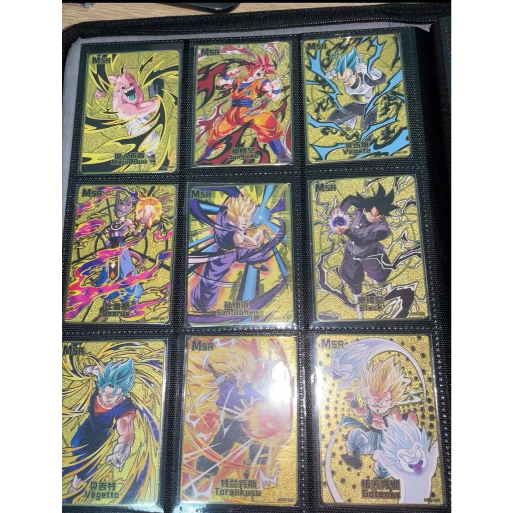 Dragon Ball Metal Anime Card MSR Series A Set Of 9 Cards | Shopee ...