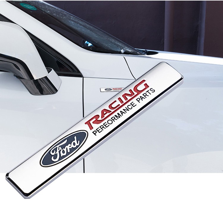 1 Piece Metal Car Side Sticker For Ford Racing Logo For Ford ranger ...