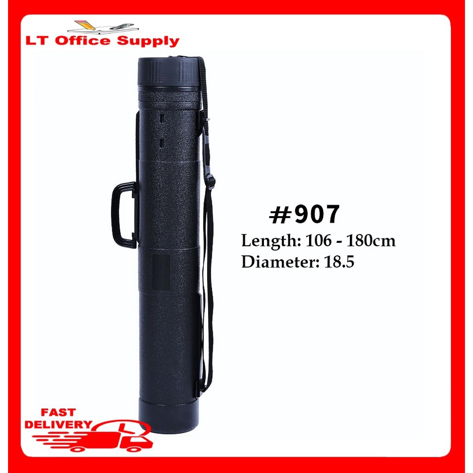 Drawing tube blueprint case adjustable telescoping art tube plastic ...