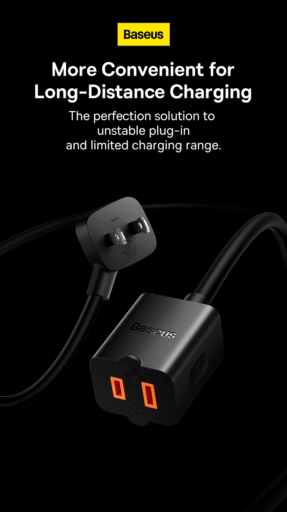 Baseus Mini Travel Power Strip 1AC 12A Support 2500W Power (Free EU and ...