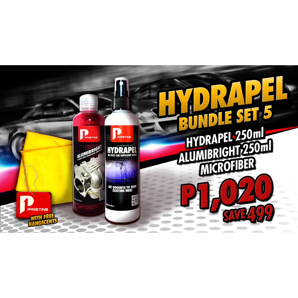 HYDRAPEL SET 5 (Alumibright, microfiber, Hydrapel & Free Hang Scents ...