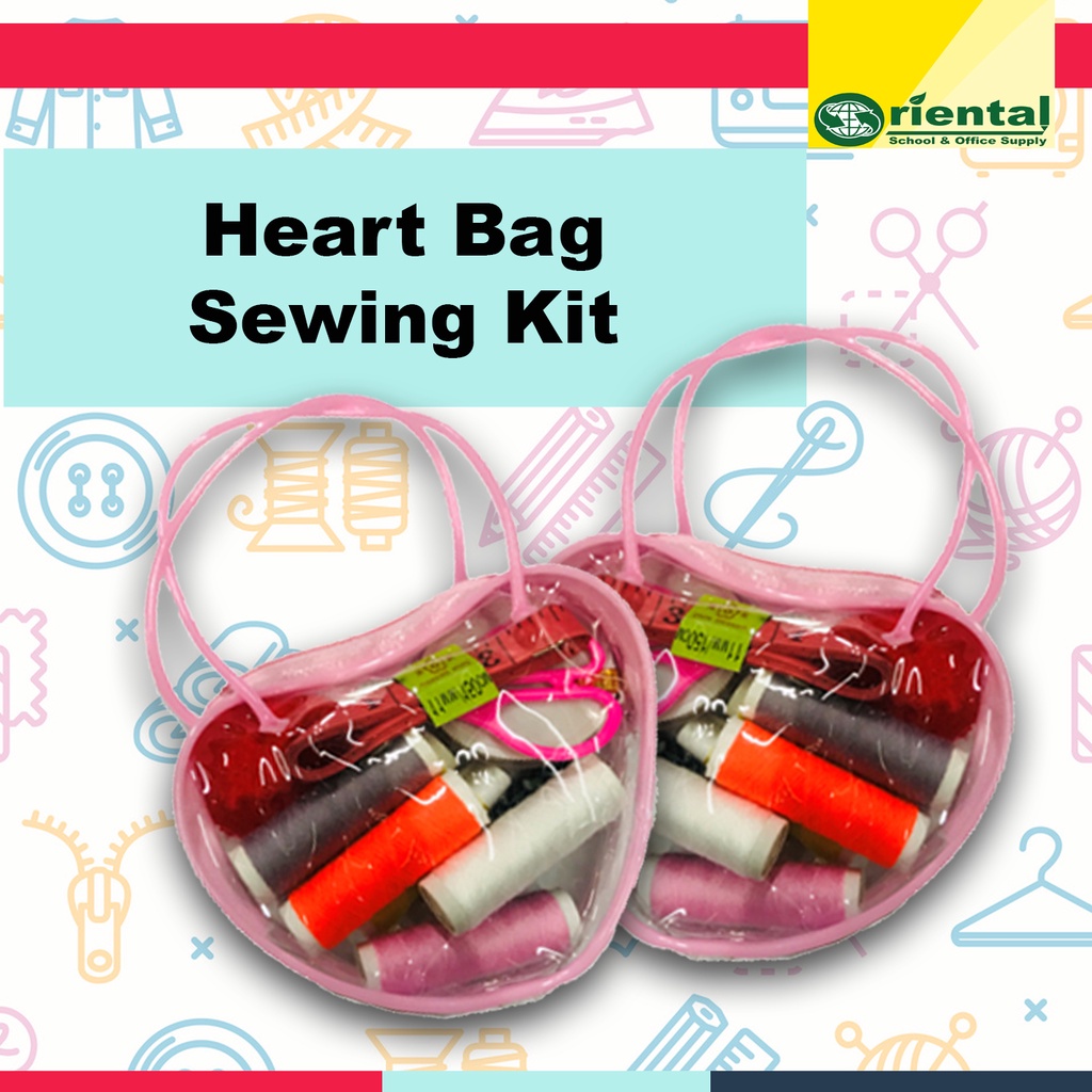 Heart Bag Sewing Kit / Sewing Starter Kit | Shopee Philippines