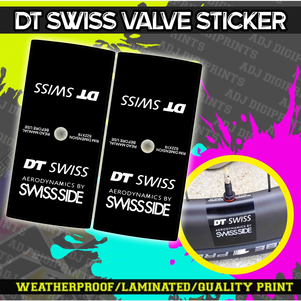 DT SWISS VALVE STICKER FOR 25mm TO 50mm Size | Shopee Philippines