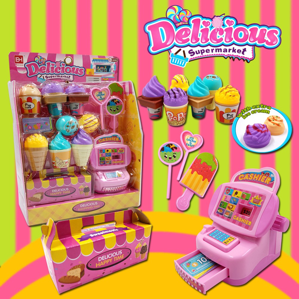 Kitchen Set Delicious Card High Quality Mini Cashier Counter Play ...