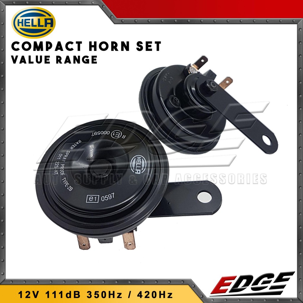 Hella Compact Horn Set Value Range 12V 111dB 350Hz/420Hz | Shopee ...