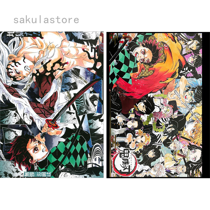 Demon Slayer Kimetsu No Yaiba A4 Folders Stationery Storage File Folder PVC Office Paper ...