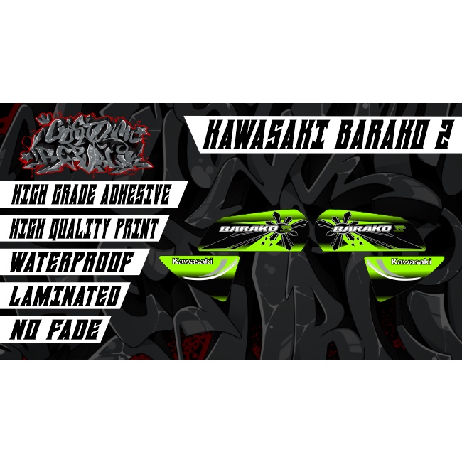 Kawasaki Barako 2 Stock Decals Set | Shopee Philippines