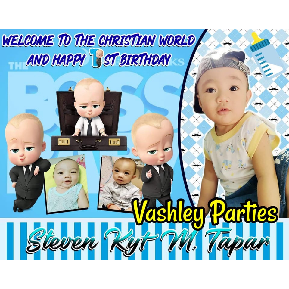 Boss Baby Tarpaulin / Christening and Birthday Tarpaulin | Shopee ...