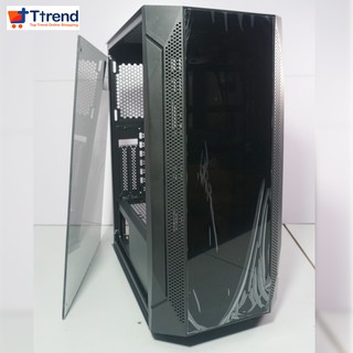Keytech T1000 Tempered Glass Mid Tower Gaming Case with 4X ARGB Cooling ...