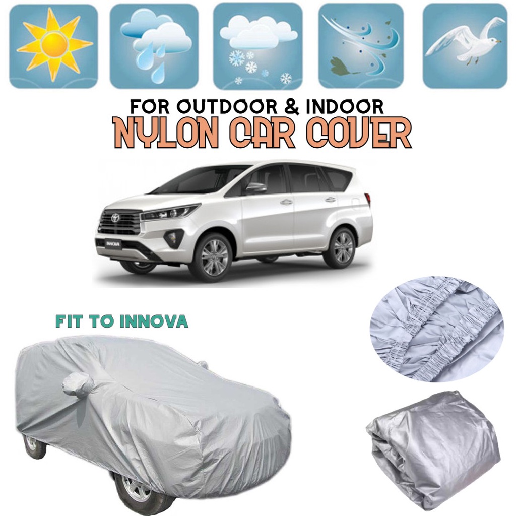 L88 TOYOTA INNOVA CAR COVER FREE CARNAUBA WAX High quality Waterproof ...