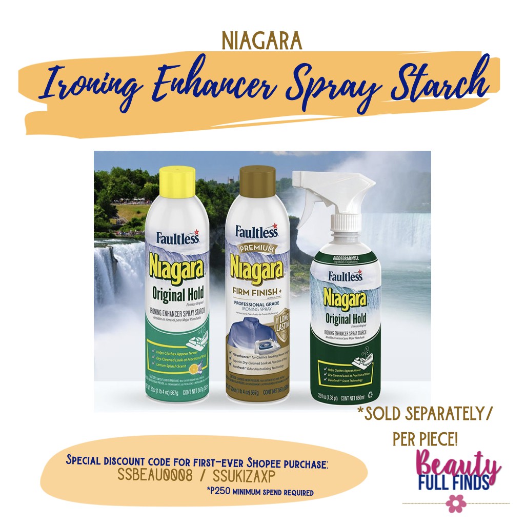 Faultless Niagara Original Hold Ironing Enhancer Spray Starch | Shopee ...