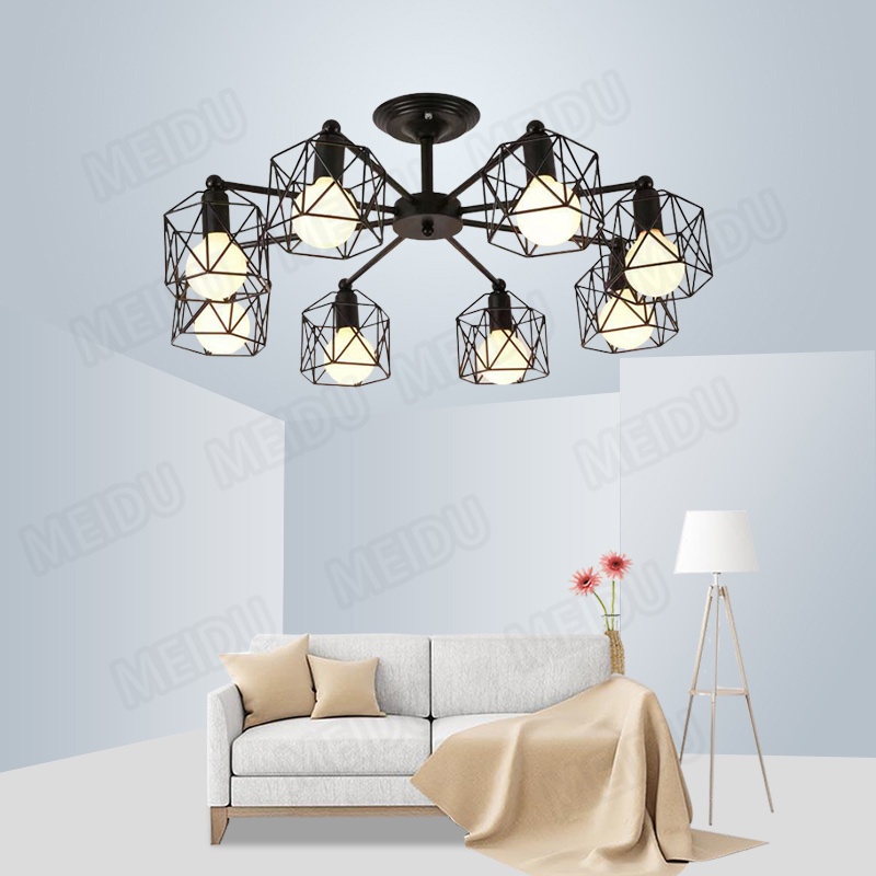 Modern LED Chandeliers Industrial ceiling Lighting E27 socket for ...