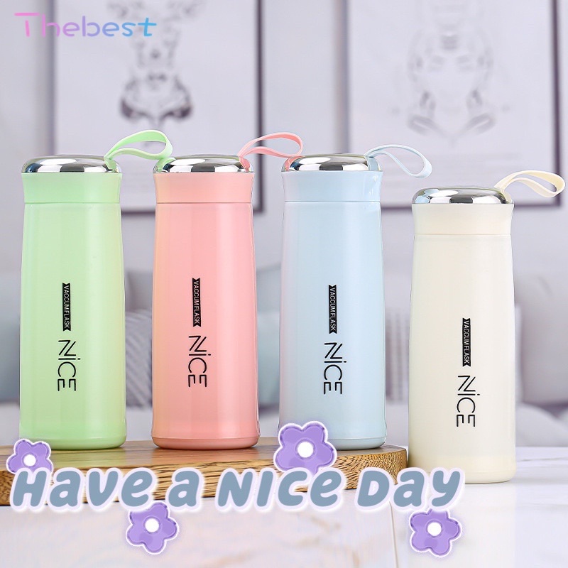 Thebest Nice Cup Glass Bottle Tumbler Creative Water Cup 400ml thick ...