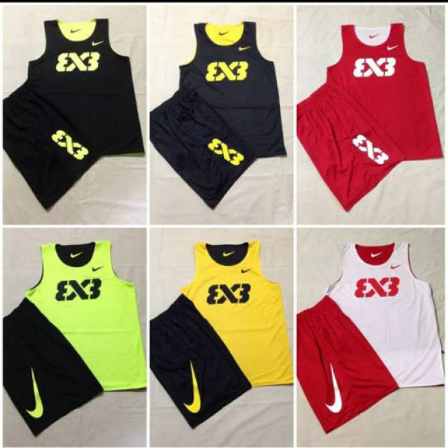 Basketball jersey customized name and number Nba 3X3 Revesible Back and ...