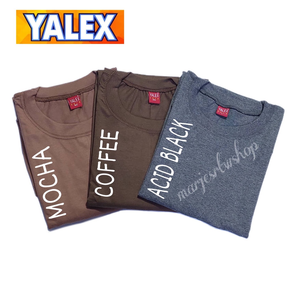 Yalex Plain T-shirt Roundneck (On-hand) Mocha,Coffee,Acid black ...