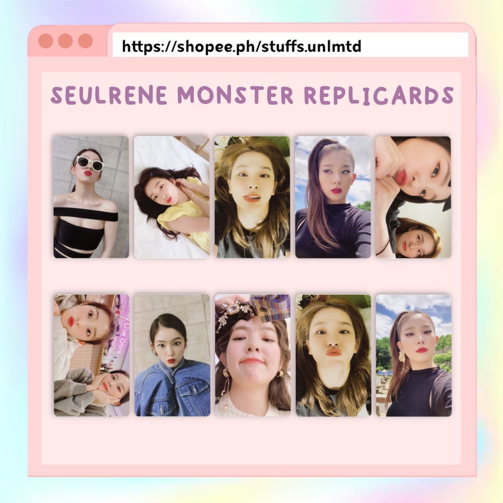 SEULRENE MONSTER FANMADE PHOTOCARD | Shopee Philippines