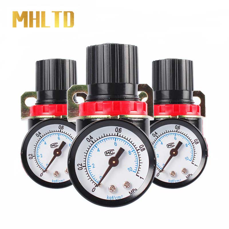AR2000 1/4" BSP Pneumatic Air Source Treatment Unit Pressure Regulator ...
